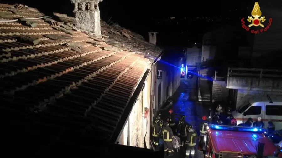 L'abitazione bruciata ad Andrista | Giornale di Brescia