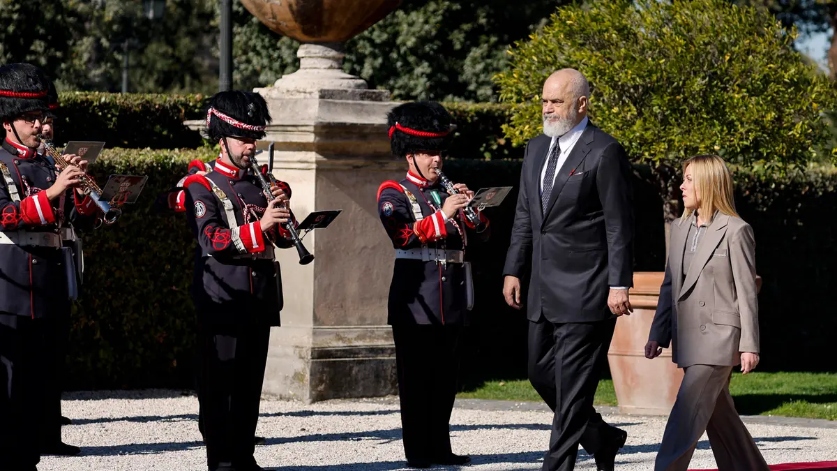 Meloni accoglie Rama al vertice intergovernativo Italia-Albania ...